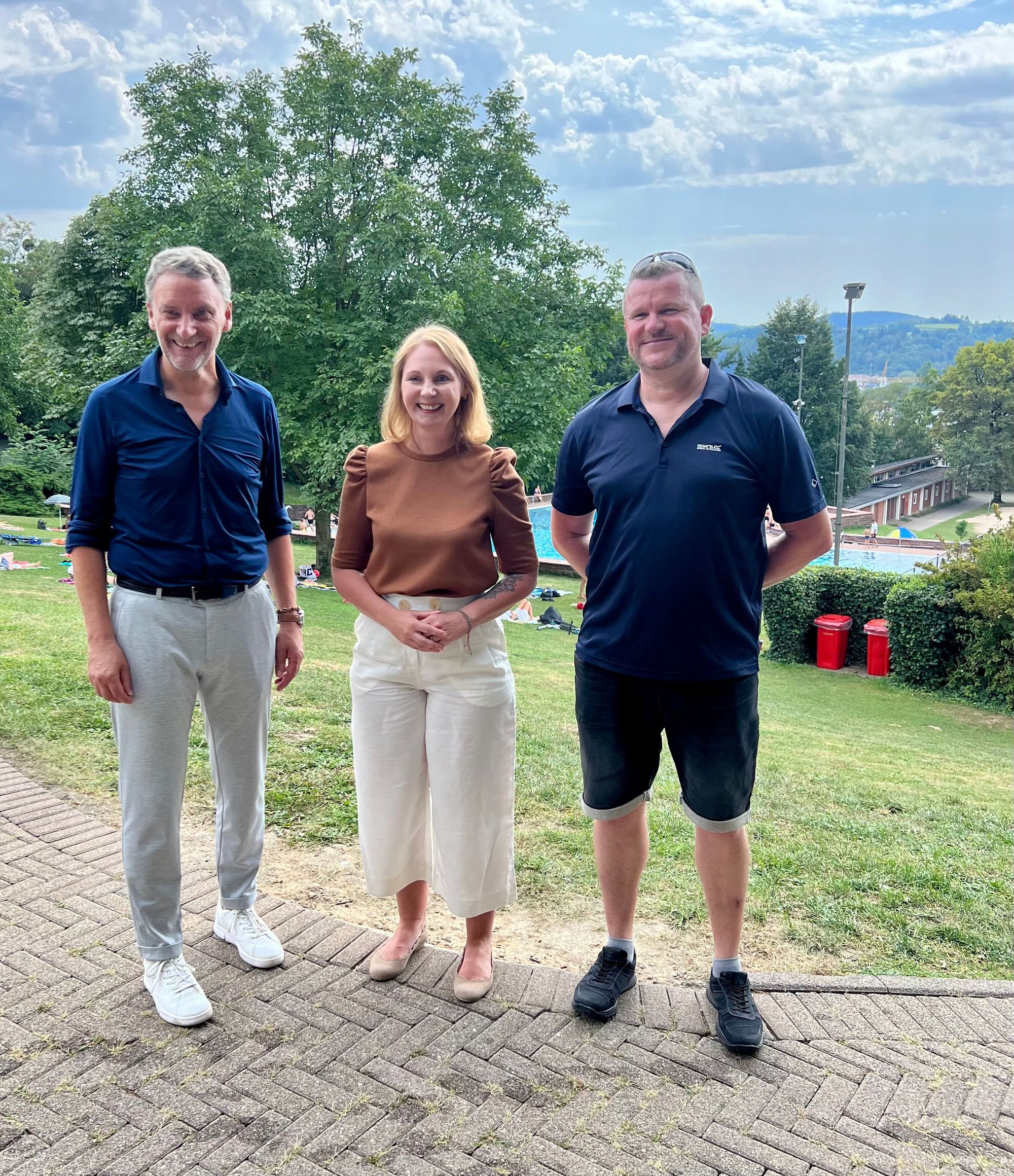 Sandra Boser MdL zu Besuch im Terrassenbad Lahr